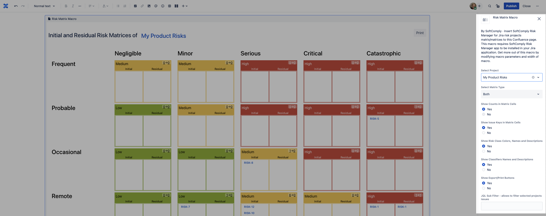 How to Report Risks in Confluence - SoftComply