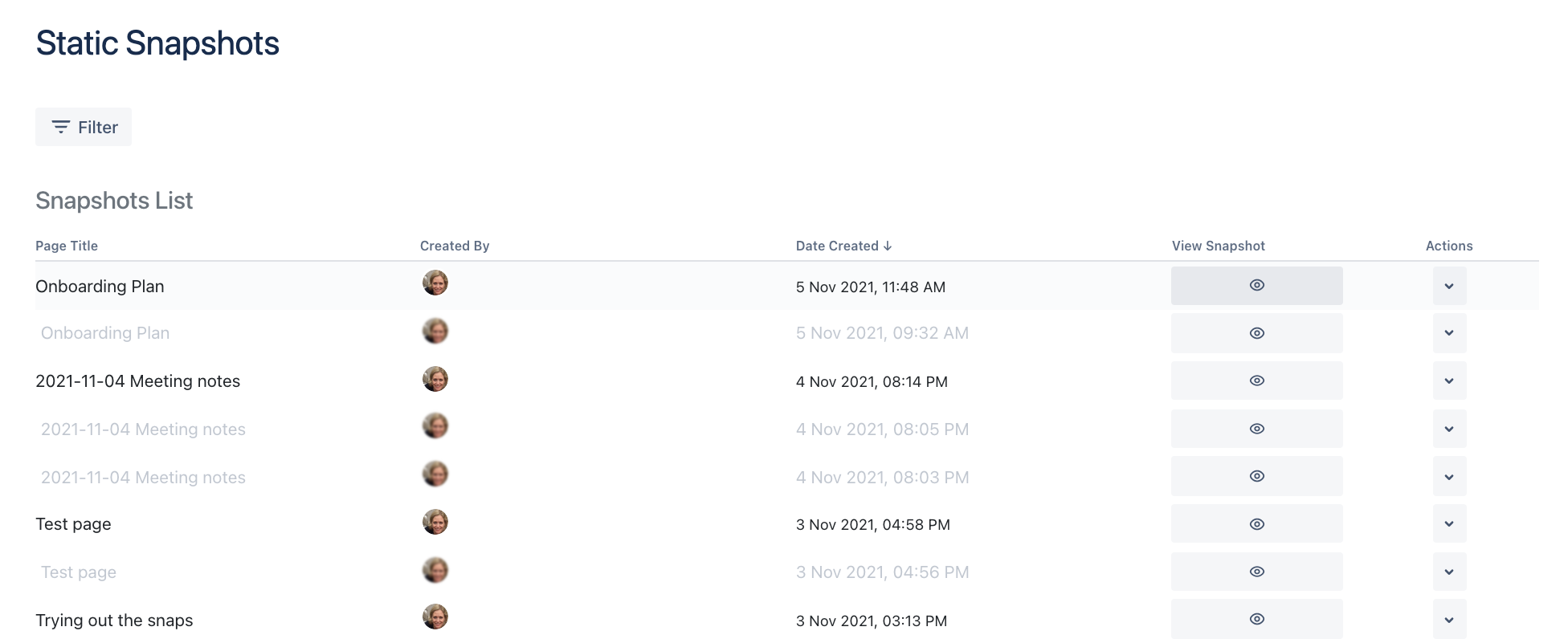 User Guide Snapshots - SoftComply
