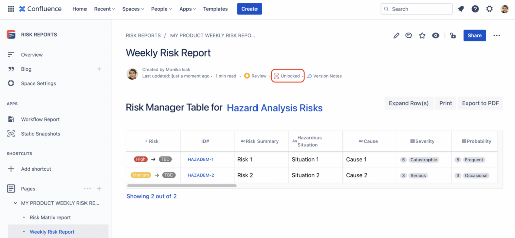 Capture & Freeze Data in Confluence Pages | SoftComply Static Snapshots App