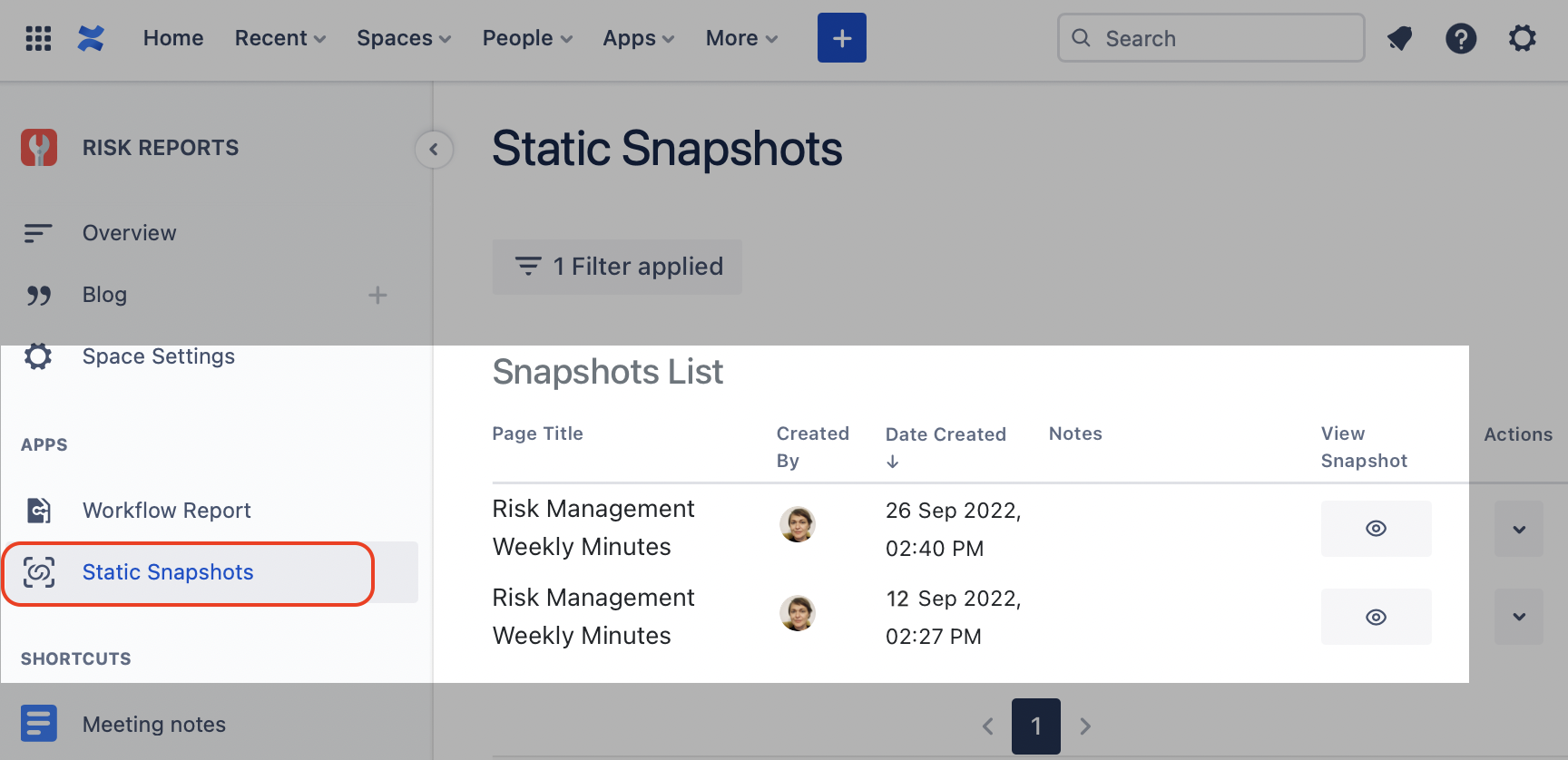 Capture & Freeze Data in Confluence Pages | SoftComply Static Snapshots App